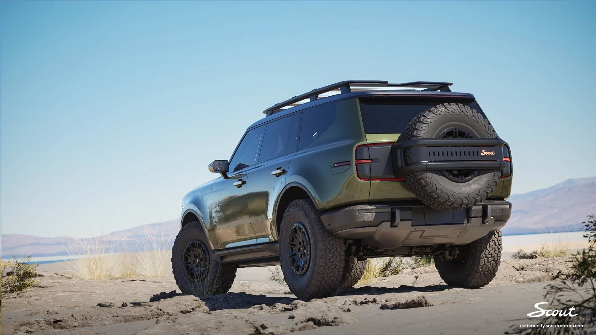 Revealed: Green Scout Traveler Off-Road Concept | Scout Motors EV Forum ...