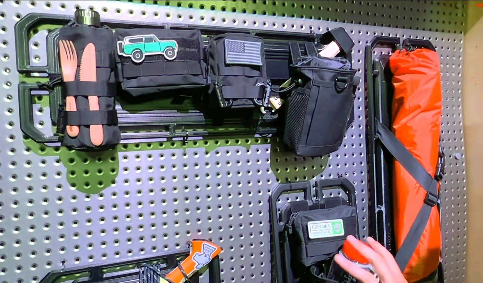 Scout OEM home wall charger, molle panels, accessories -- photos | Scout Motors EV Forum - Terra ...