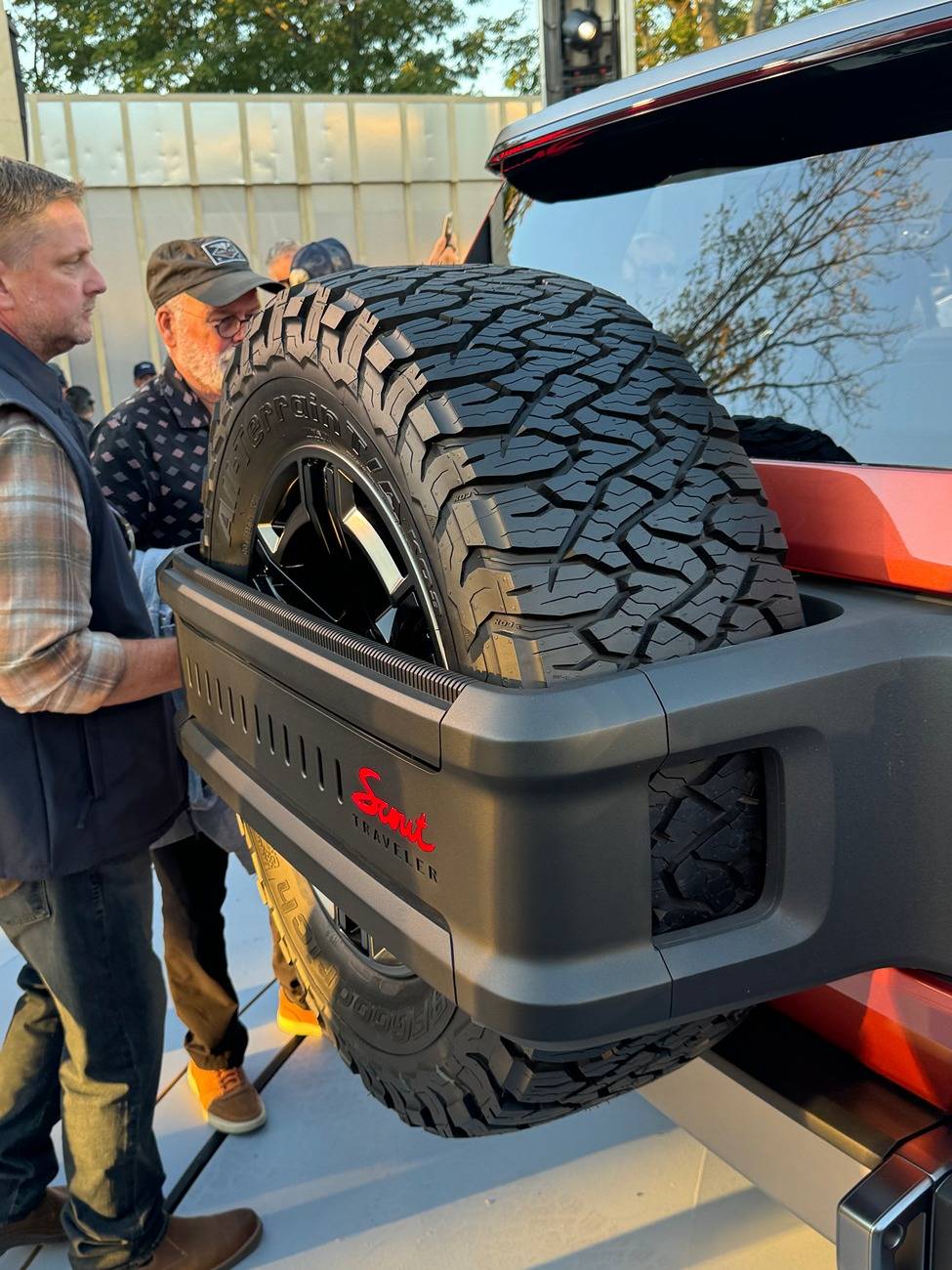 Spare tire carrier optional on Traveler? Alternative locations for ...