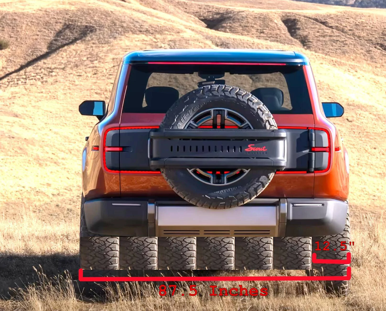 Dimensions Size [Updated]: Scout TRAVELER SUV vs. R1S, Hummer, Bronco, Jeep Wrangler, 4Runner ...