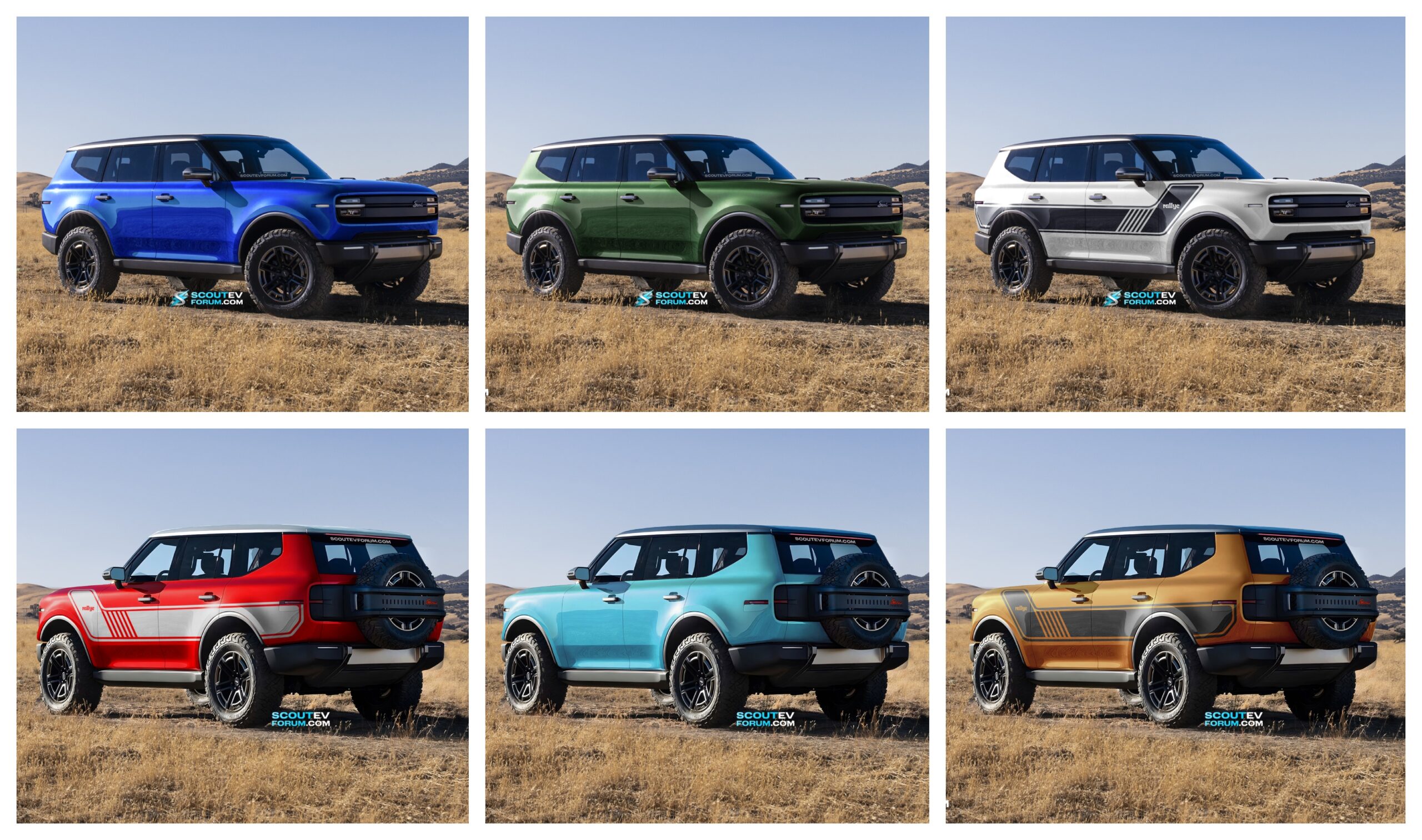 Scout Traveler Colors, Rallye Stripes, Roof Colors - Previews ...